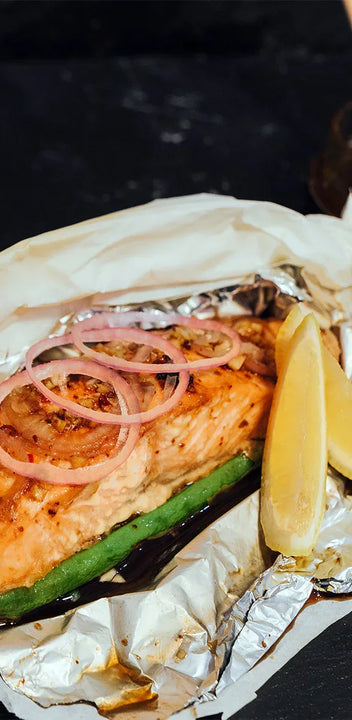 Truffle Honey Soy Glazed Salmon in Parchment